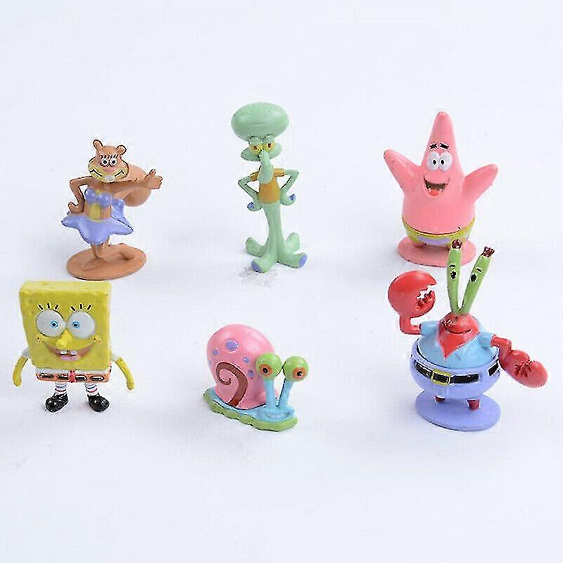 6 Adet / Set Sünger Bob Kare Pantolon Patrick Star Kalamar Tentacles ...