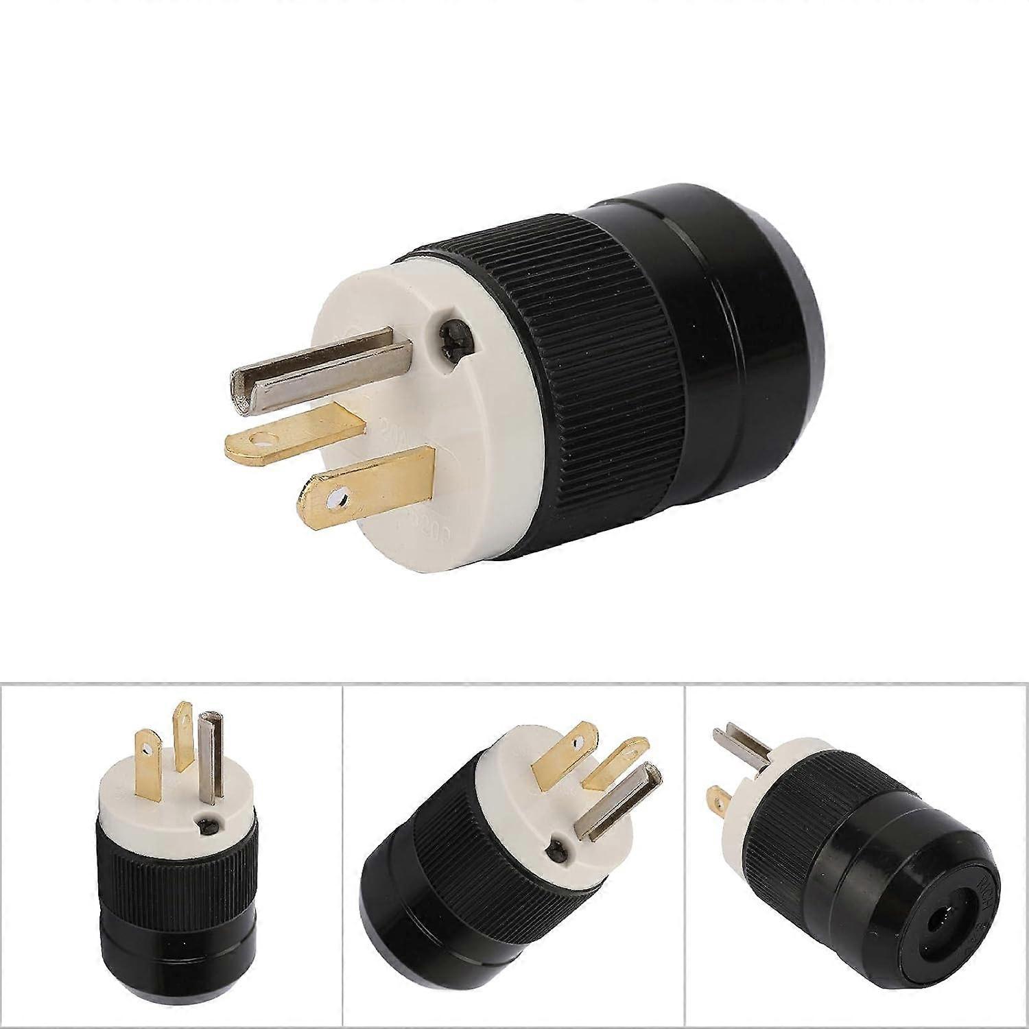 125V 3 Poles US Plug, Safty 3 Poles Power Plug,Waterproof 3 Holes Male ...