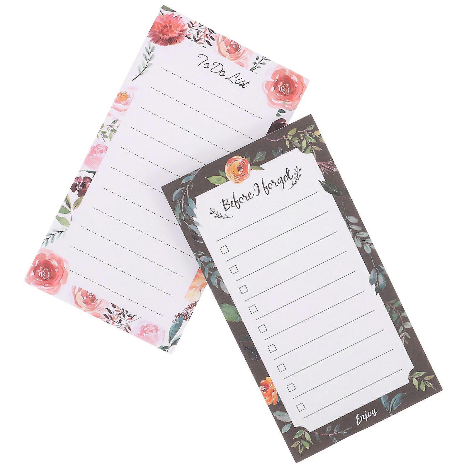 2pcs Magnetic Notepads Grocery List Notepads Fridge Shopping List ...