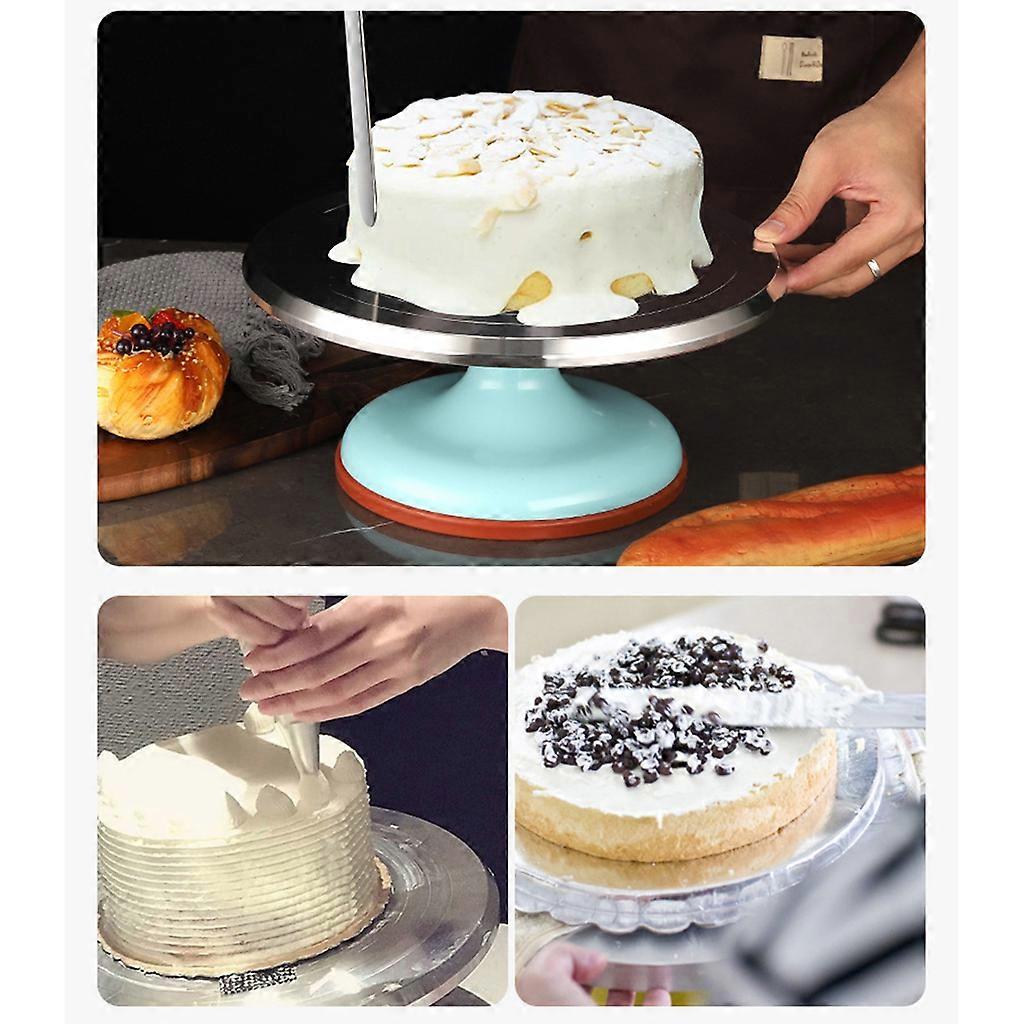 Cake Baking Tray Axle Turntable Rotating Tray Stand Aluminum Alloy ...
