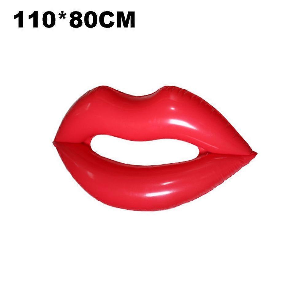 Inflatable pool float, adult lip water lounger mouth floating line ...