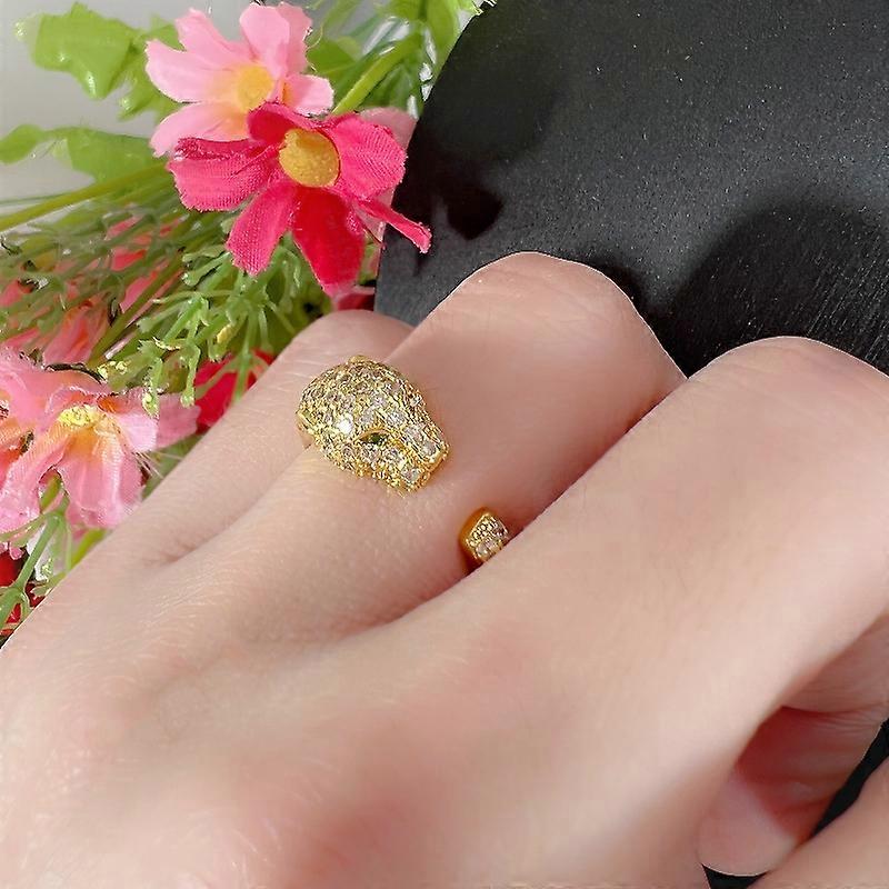Ring Panther Head Ring [Gold] Opening adjustable | Fruugo UK