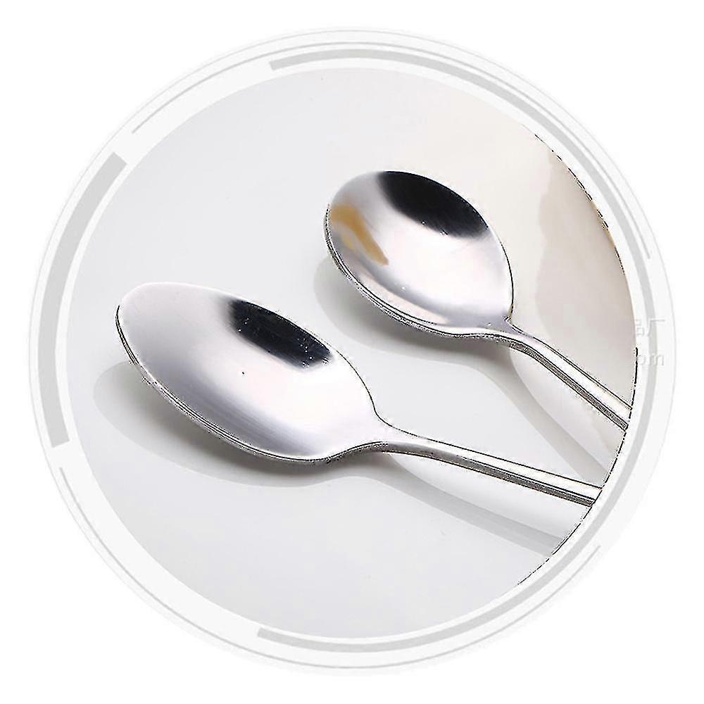Stainless Steel Small Round Spoon Creative Ice Spoon Dessert Coffee ...