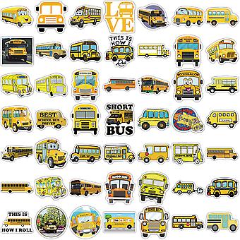200 Pcs School Bus Stickers Cute Cartoon Aesthetic Stickers Back To ...