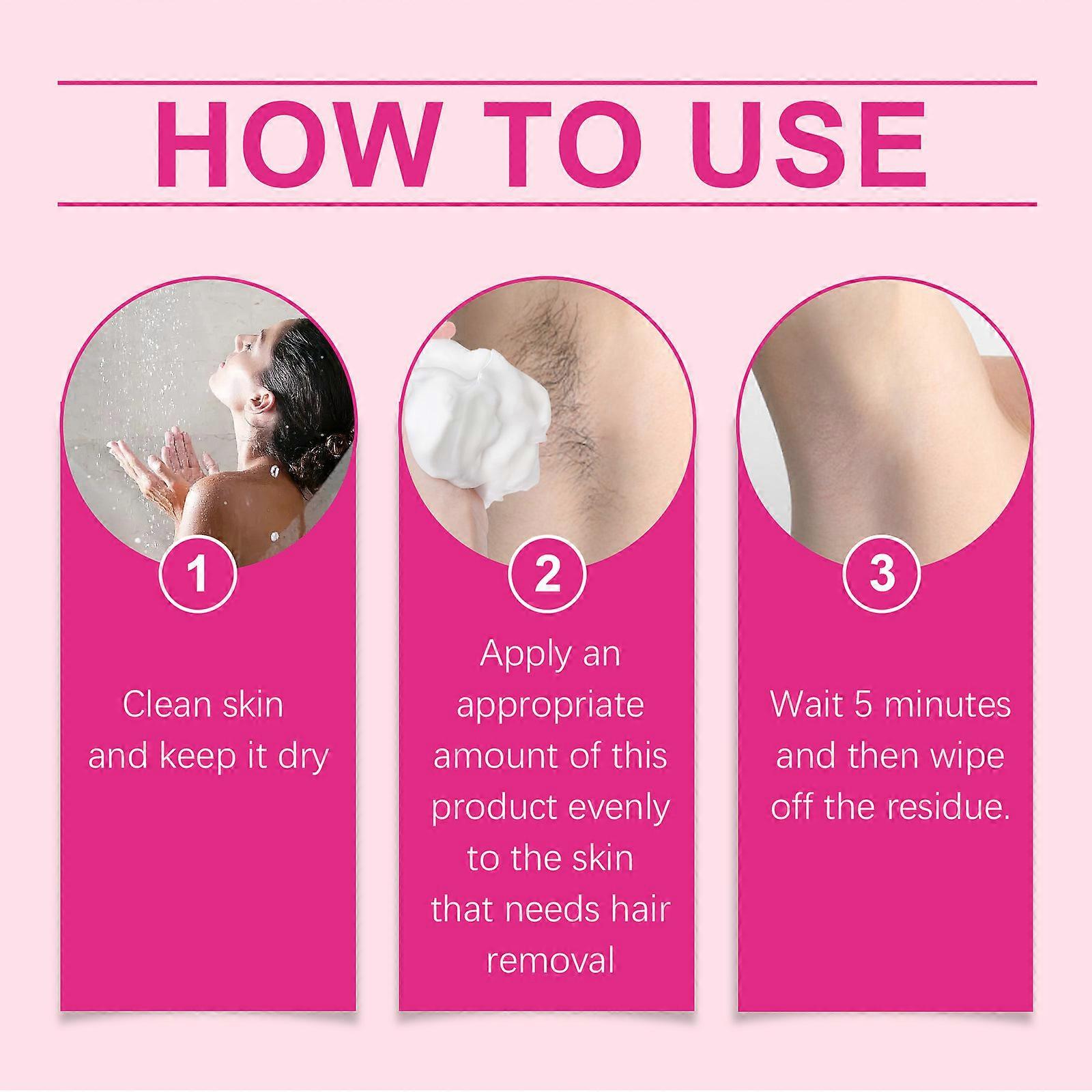 Gentle Depilatory Mousse Gentle Depilatory Body Hair Removal Refreshing ...