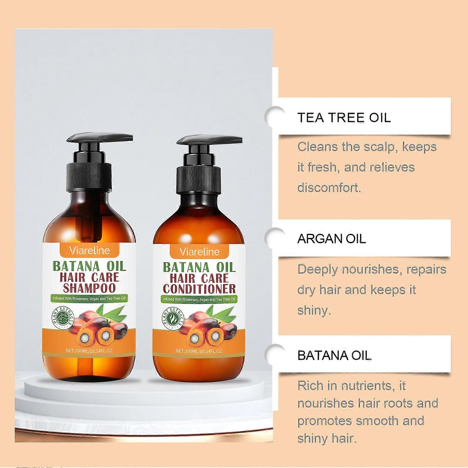 Batana Oil Hair Growth Shampoo and Conditioner Set,Hair Loss Shampoo ...