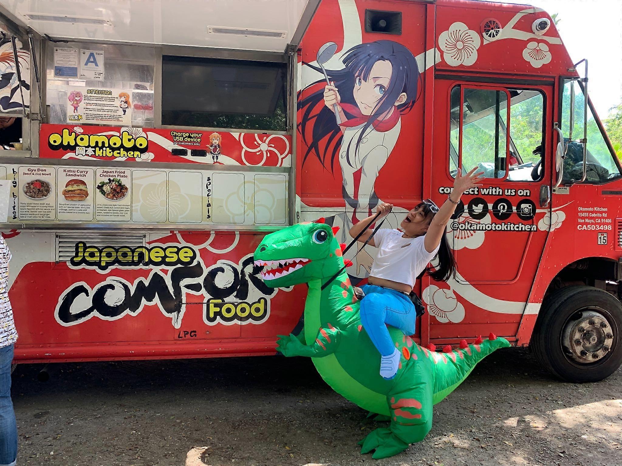 Printed green dinosaur inflatable costume, adults | Fruugo UK