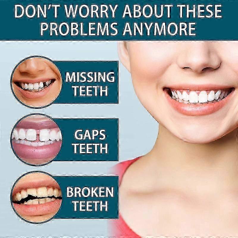 EELHOE adjustable snap-on dentures, modified teeth, gap filling, braces ...