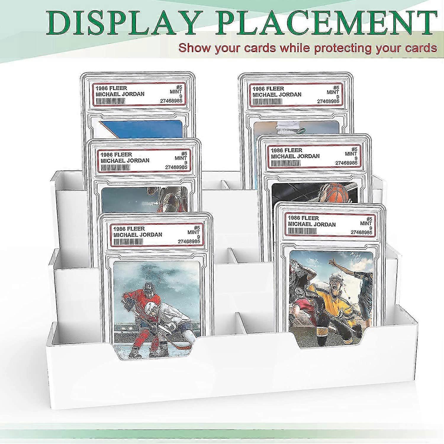 10 Pcs Trading Cards Protector Case Acrylic Clear Graded Card Holders ...