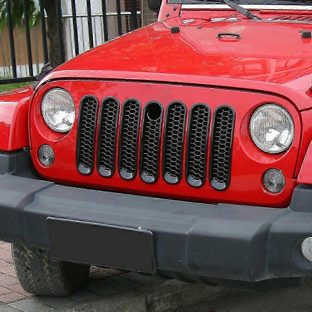 Front Grill Mesh Inserts Kit Honeycomb Clip-in Grille Guard Mesh Grille ...