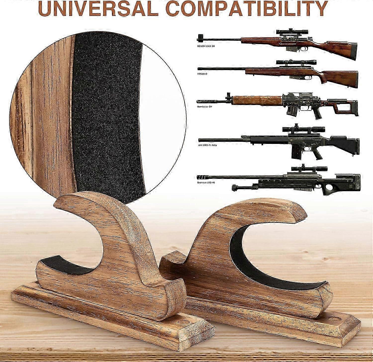 Gun rack wall mount, solid wood shotgun and rifle wall mount for sword ...