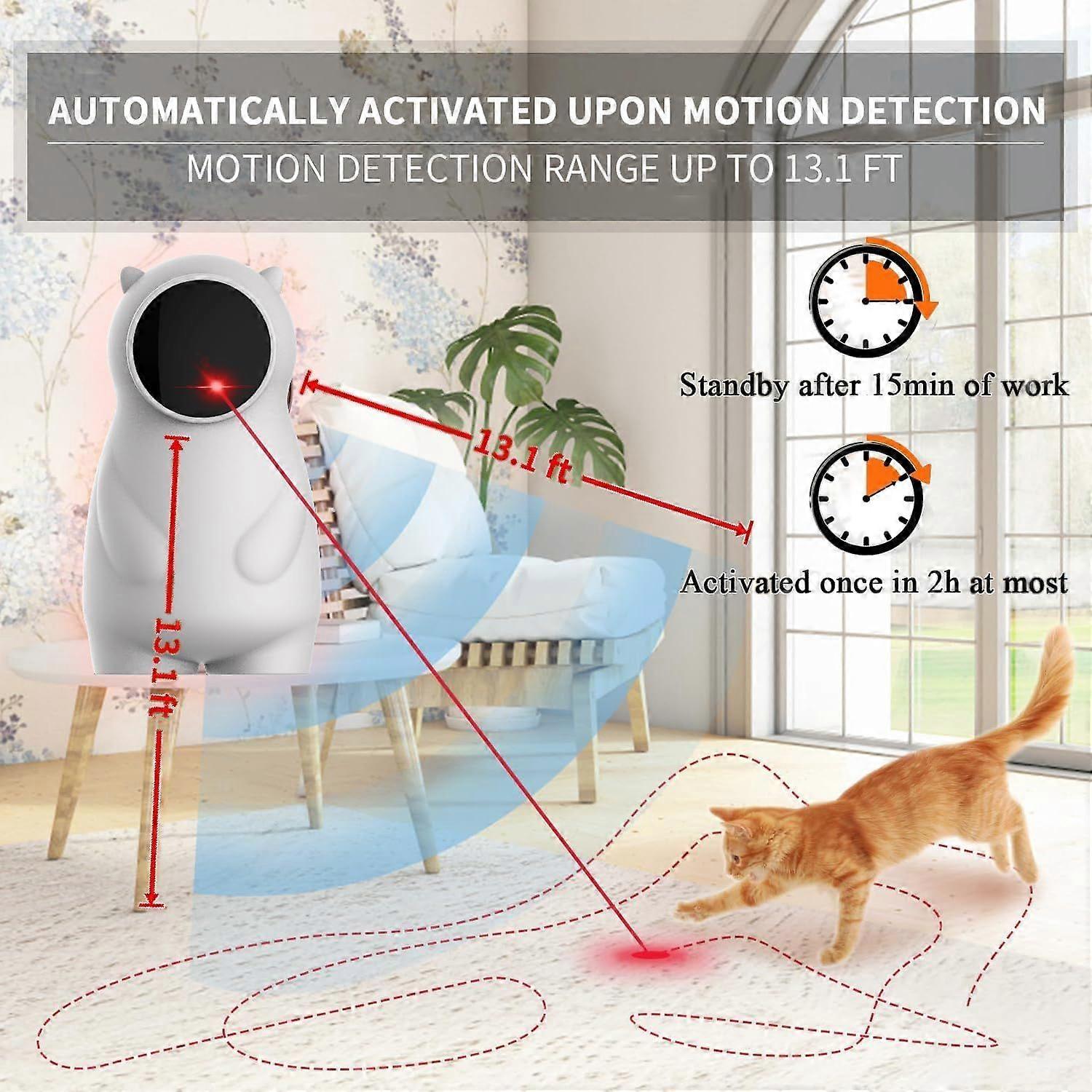 Interactive Cat Toy, Intelligent Automatic Electronic Kitten Toy Indoor ...