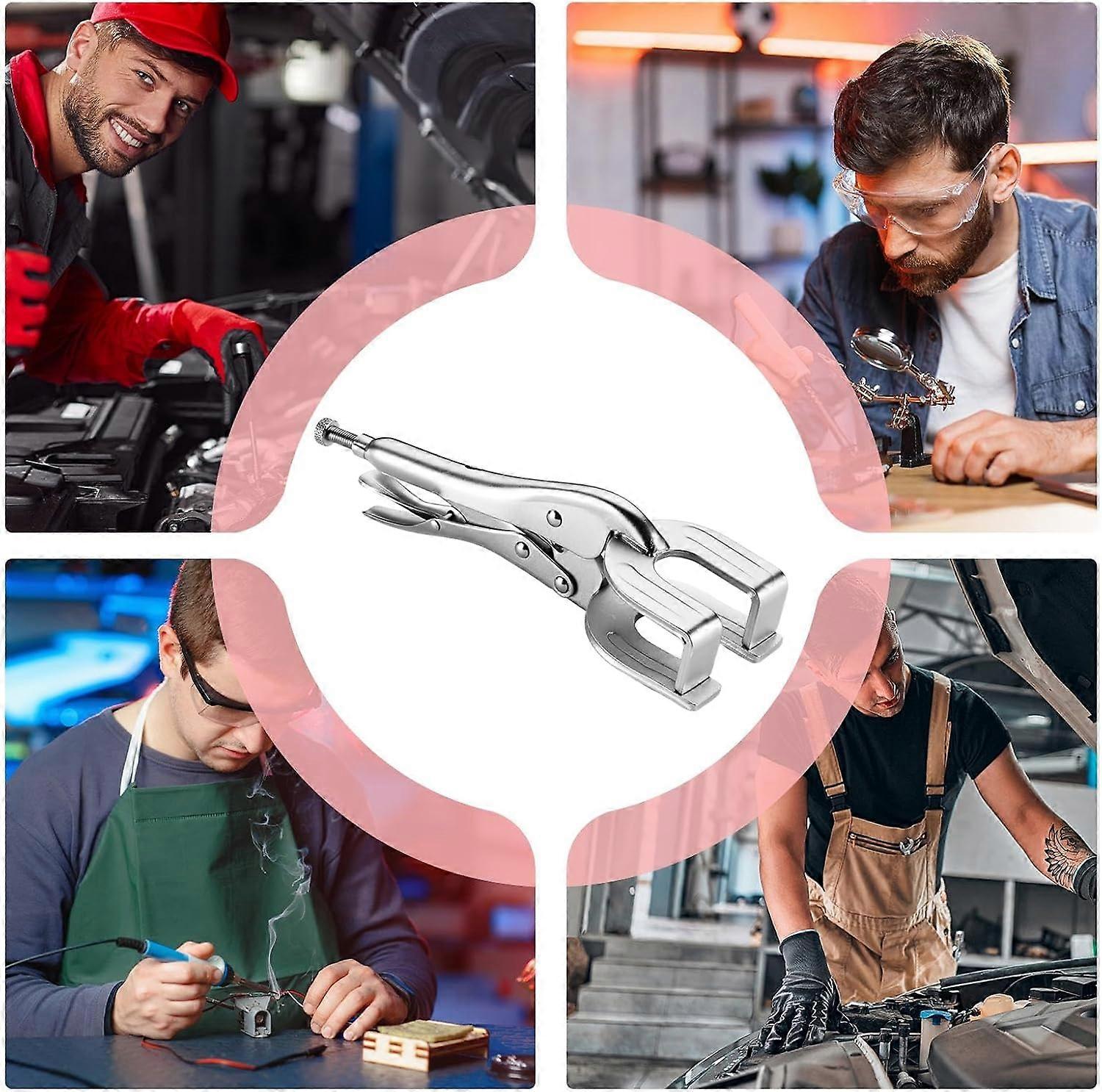 U Shaped Welding Pliers 9 Inch Locking Adjustable Clamp 45 Steel Heavy ...