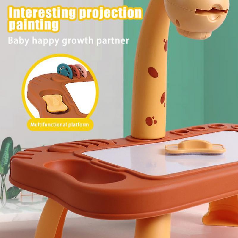 Kid Led Projector Drawing Table Portable Painting Desk Arts Projector ...