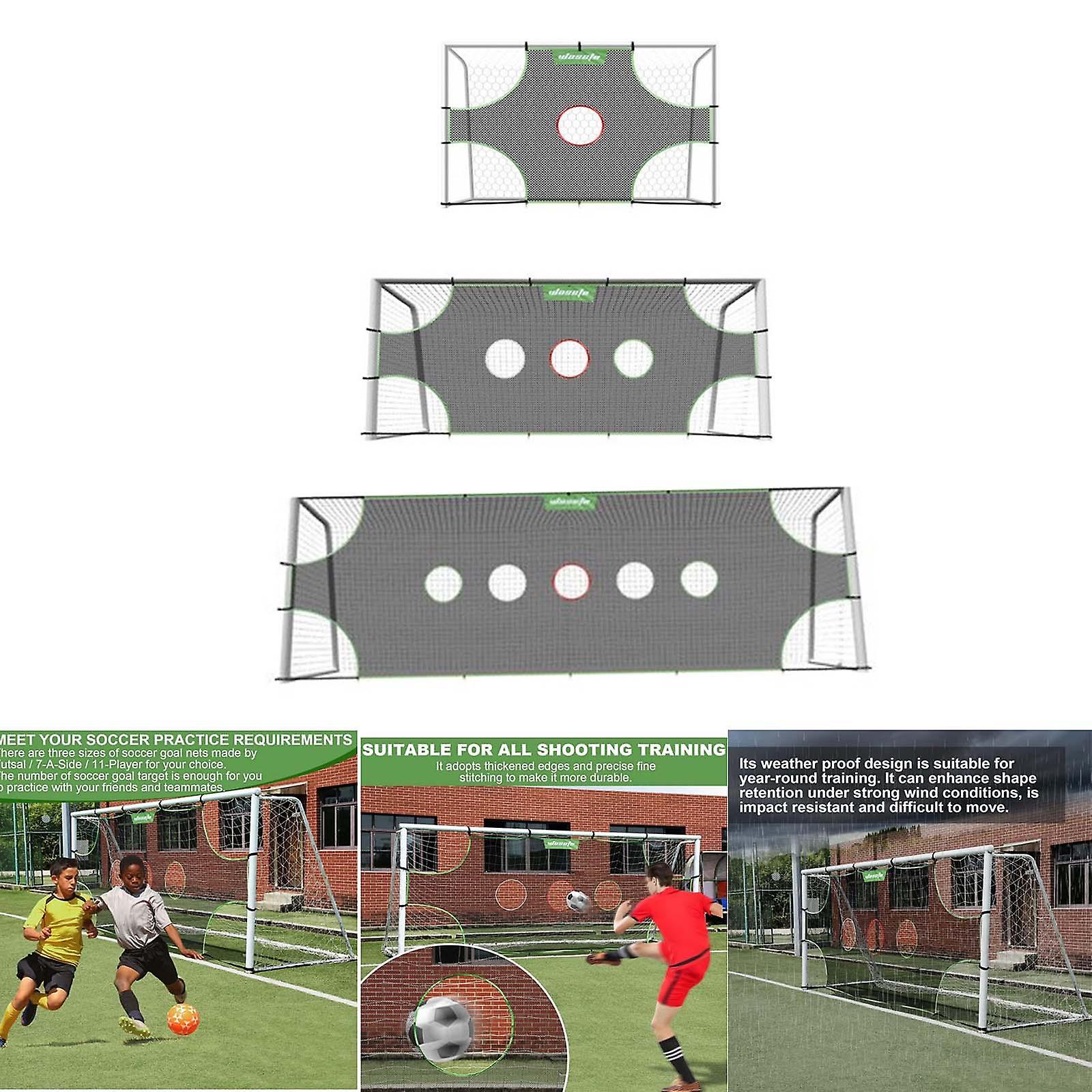 Soccer Goal Target Nets Nylon Netting Soccer Training Aid Soccer Field ...