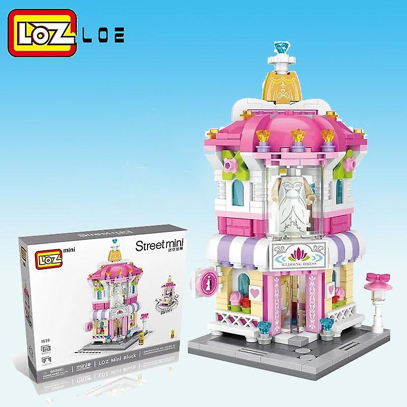 Loz Building Blocks City View Scene Coffee Shop Retail Store ...
