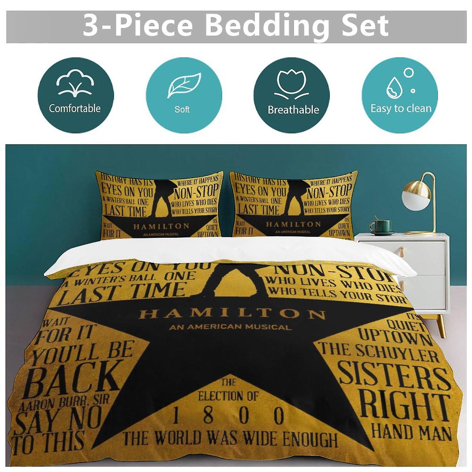 Hamilton The Musical Bed Duvet Cover Microfiber Bedding Sets 3D Printed ...