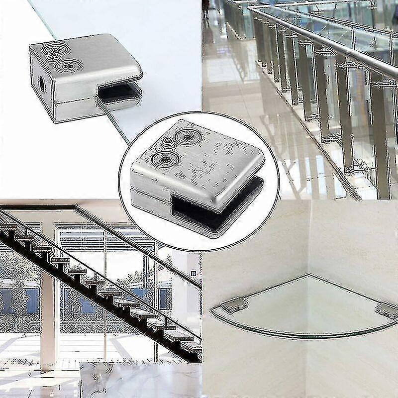 16 Pack 304 Stainless Steel Glass Clamps -square Glass Clamp ...