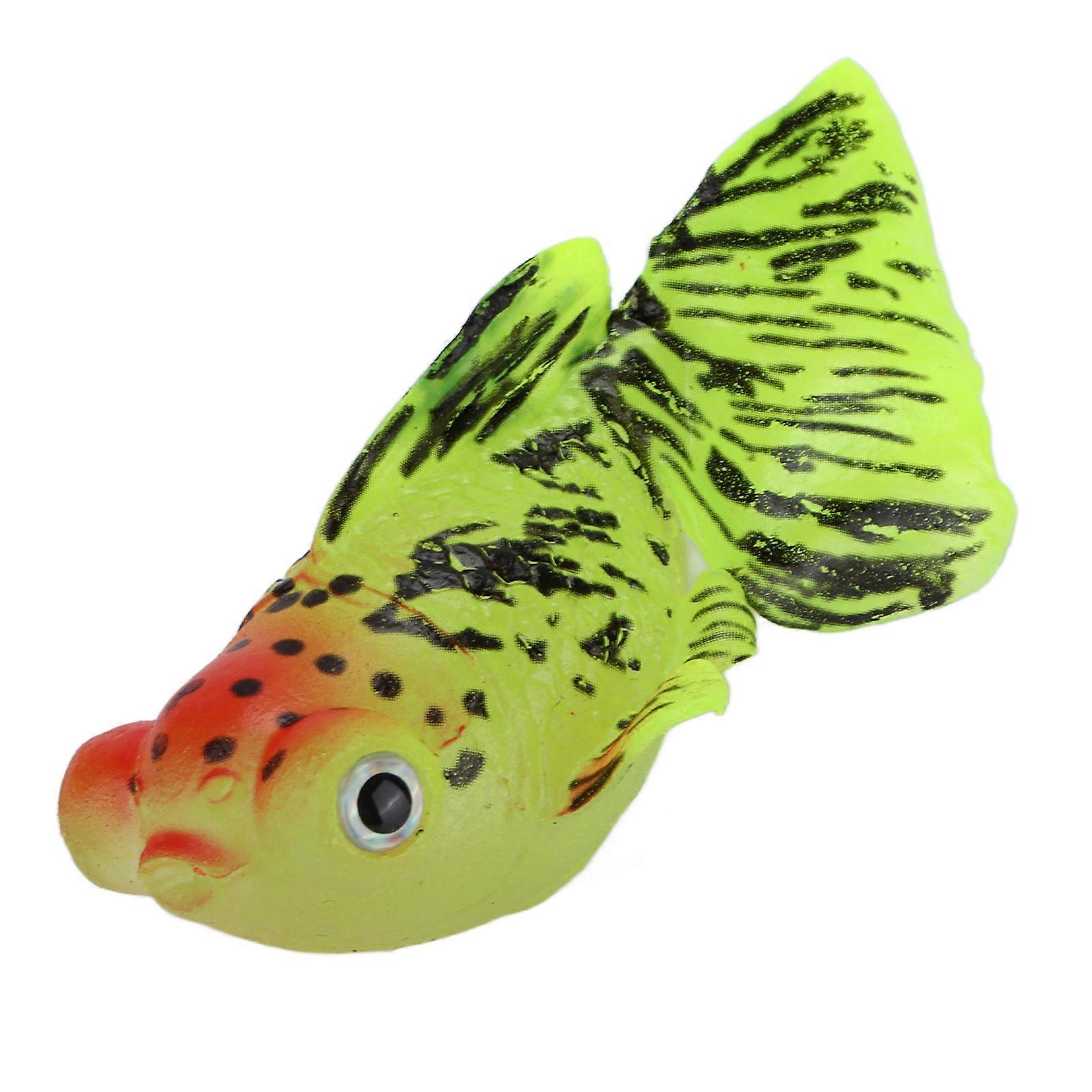 Artificial Fish Glowing Effect Silicone Simulation Gold Fish for Fish ...