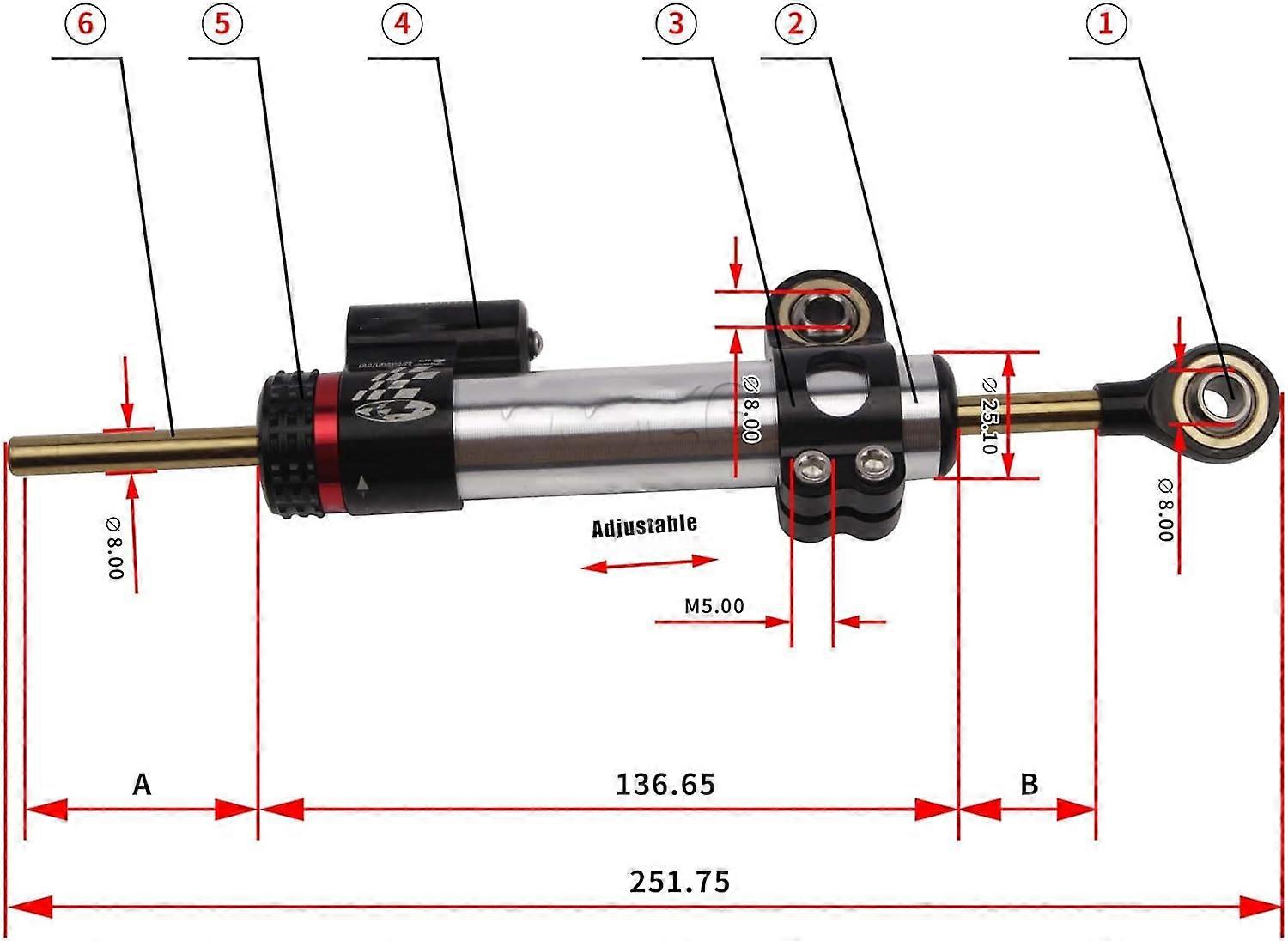 Motorcycle Steering Damper Stabilizer for Yamaha Tracer 9 GT Tracer 9GT ...