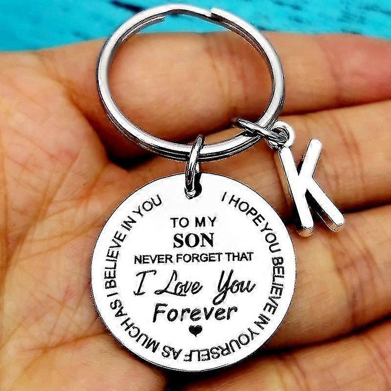 To My Son/daughter Inspirational Gift Keychain Never Forget That I Love You Forever Best Father ...