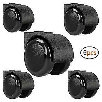 2 Inch Black Silent Stemless Caster - Replacement Chair Wheels For ...