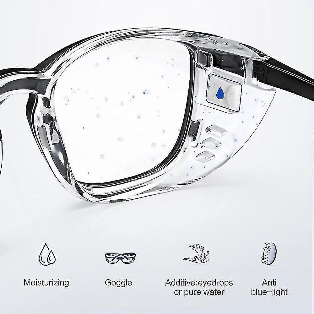 Moisture Chamber Goggles Anti Dry Eye Men Women Anti Pollen Blue Light ...