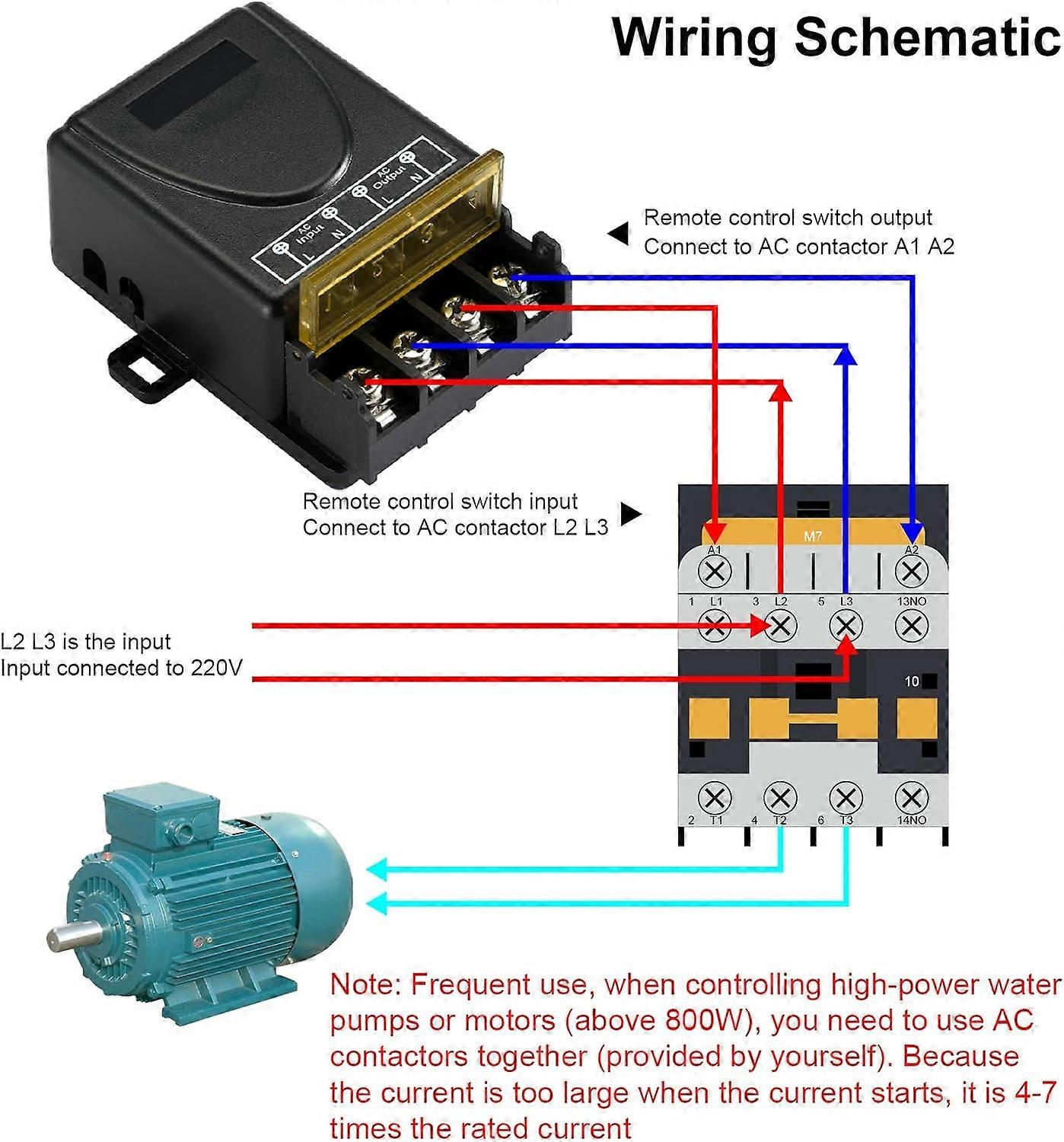 Wireless Remote Switch, AC 110V/220V/230V/240V RF Remote Control Switch ...