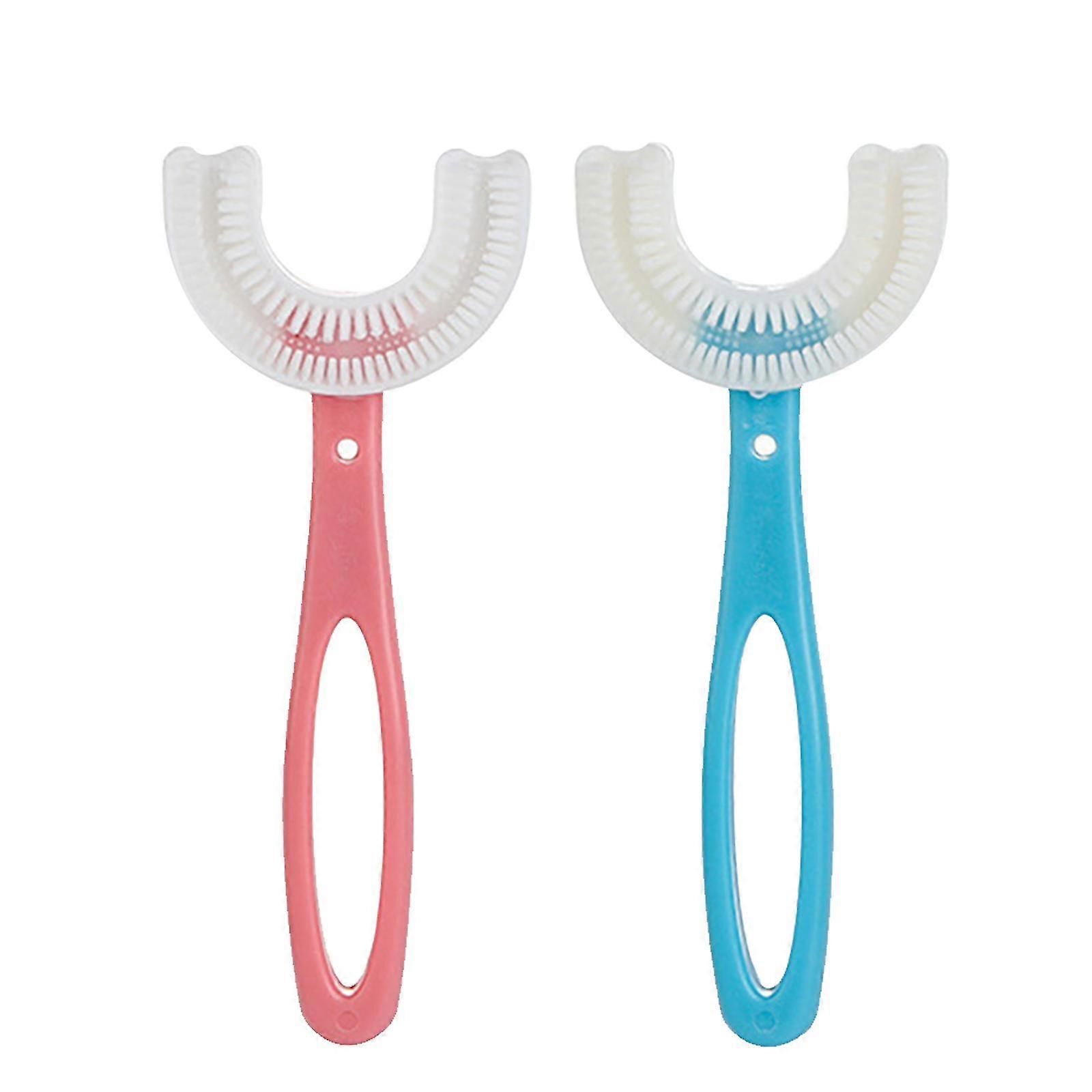 4pcs Baby Toothbrush Children 360 Degree U-shaped Child Toothbrush ...