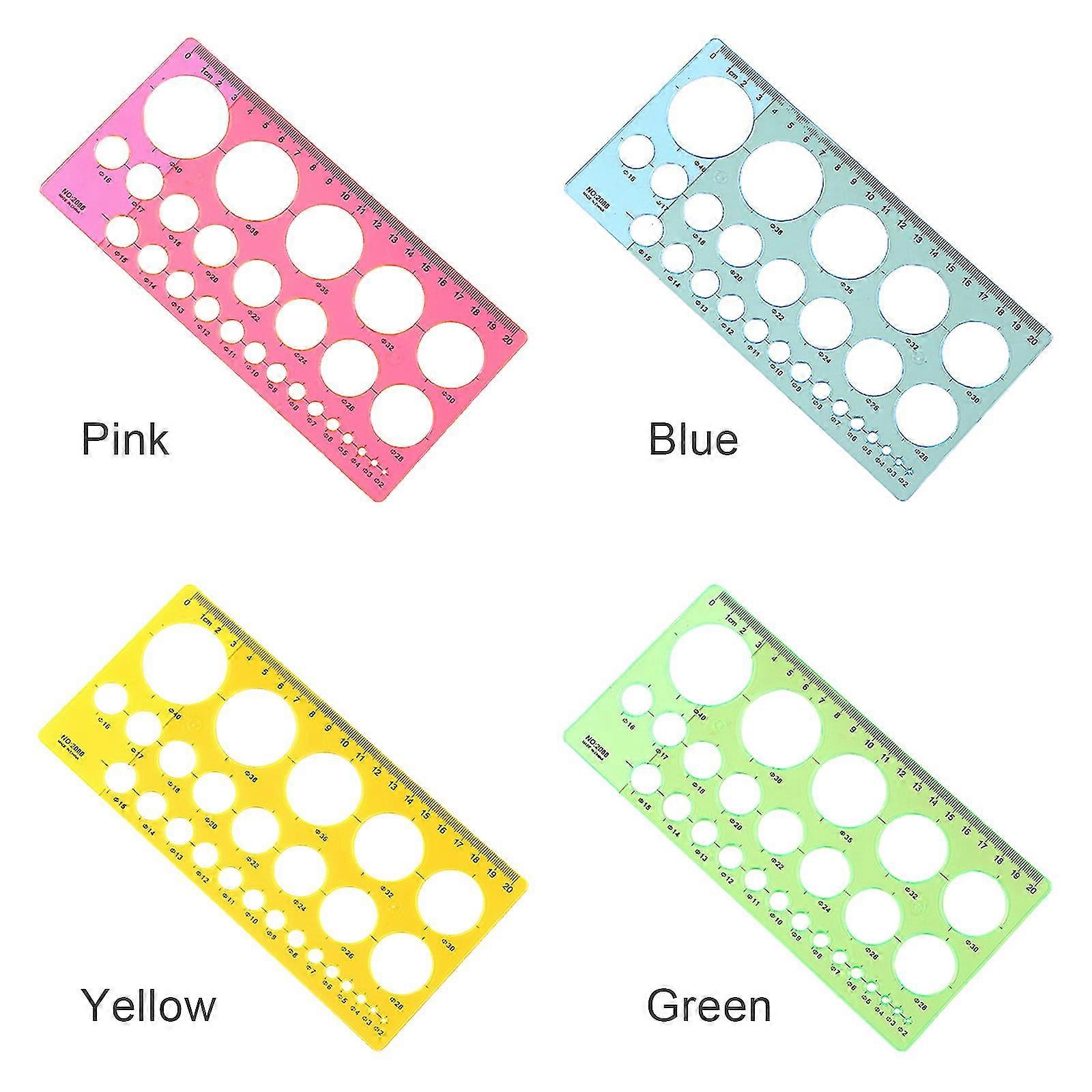 Tamaki Circle Templates Measuring Geometry Ruler Geometric Drawings ...