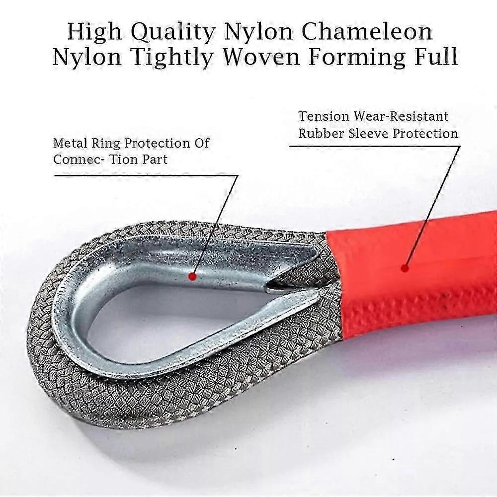 Emergency Trailer Rope, Kinetic Recovery Rope - Tow Rope with 2 Hooks ...