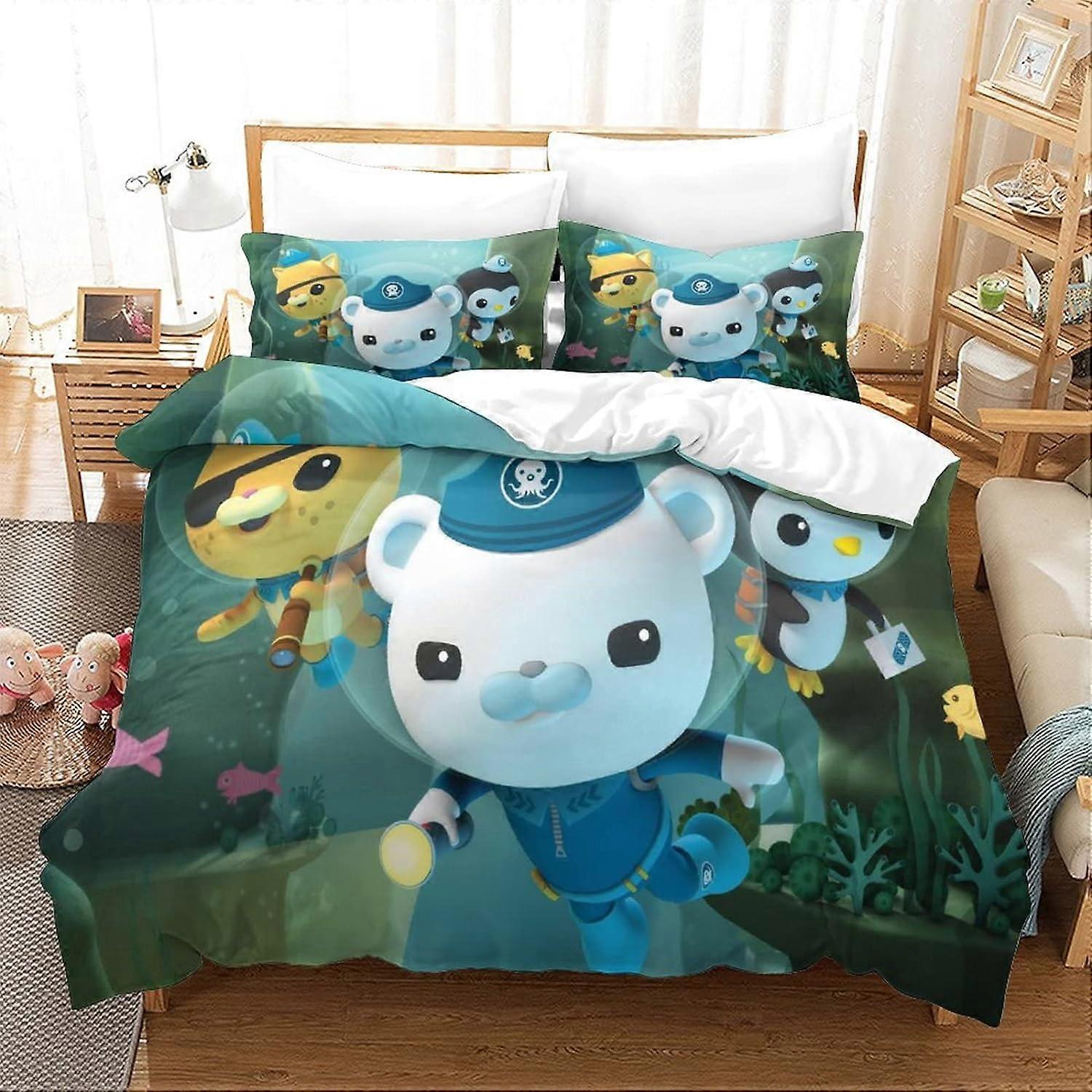 The Octonauts Duvet Cover Set Cartoon 3D Digital Printing Boy and Girl ...