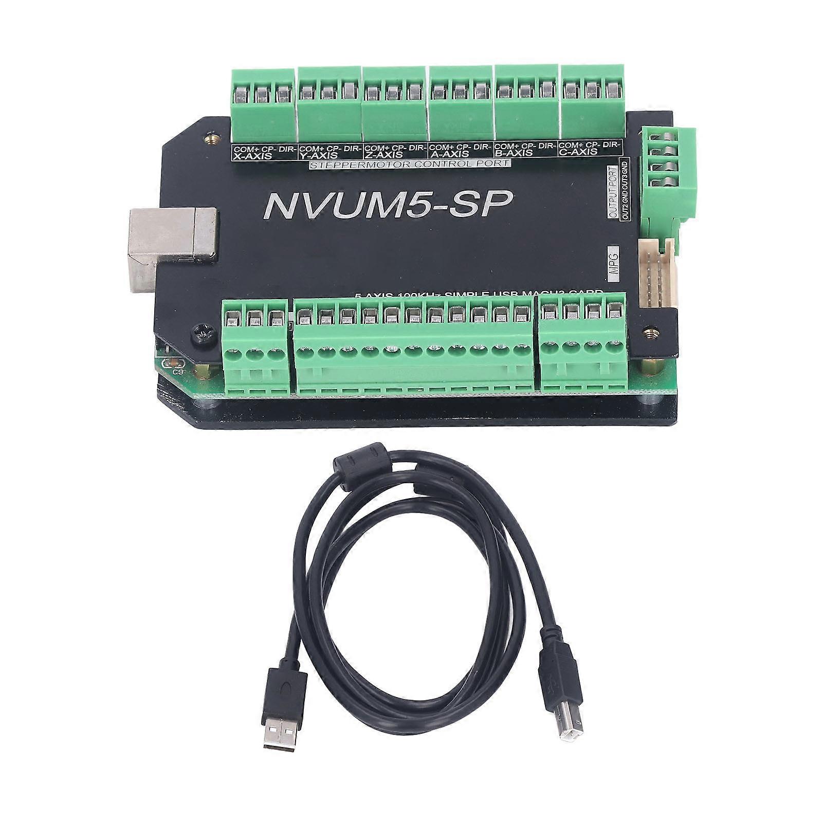 5 Axes CNC Motion Control Board USB Engraving Machine Controller Panel 10 Input 3 Output 1832V ...