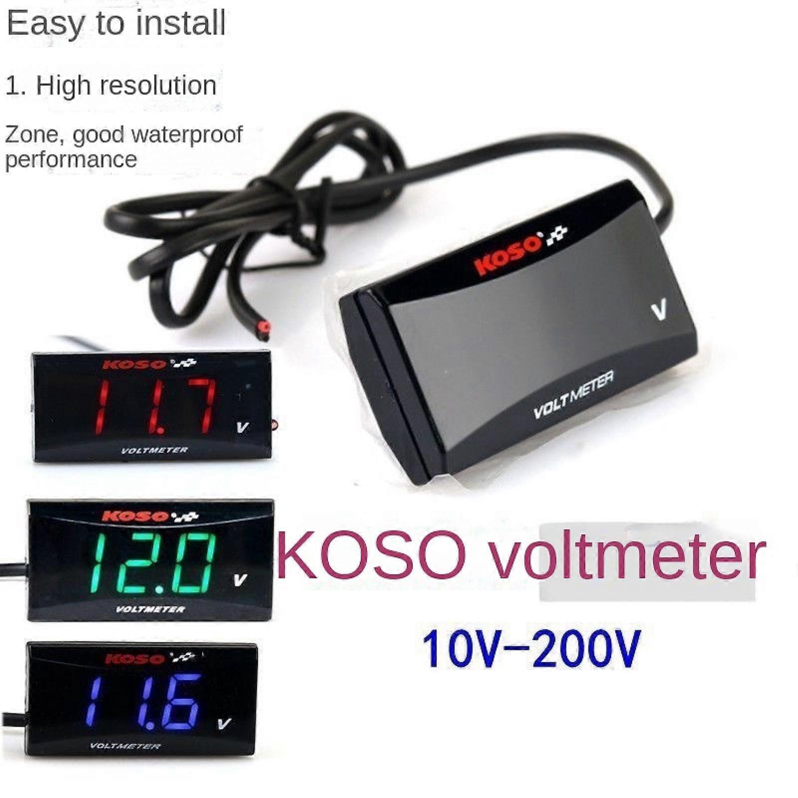 Motorcycle 12-150V digital voltmeter displays waterproof voltage 2024 ...