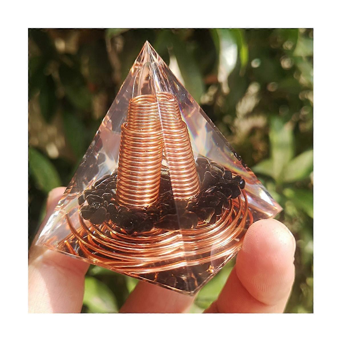 6cm Crystal Gravel Spiral Pyramid Spiral Coil Pyramid Handmade Home ...
