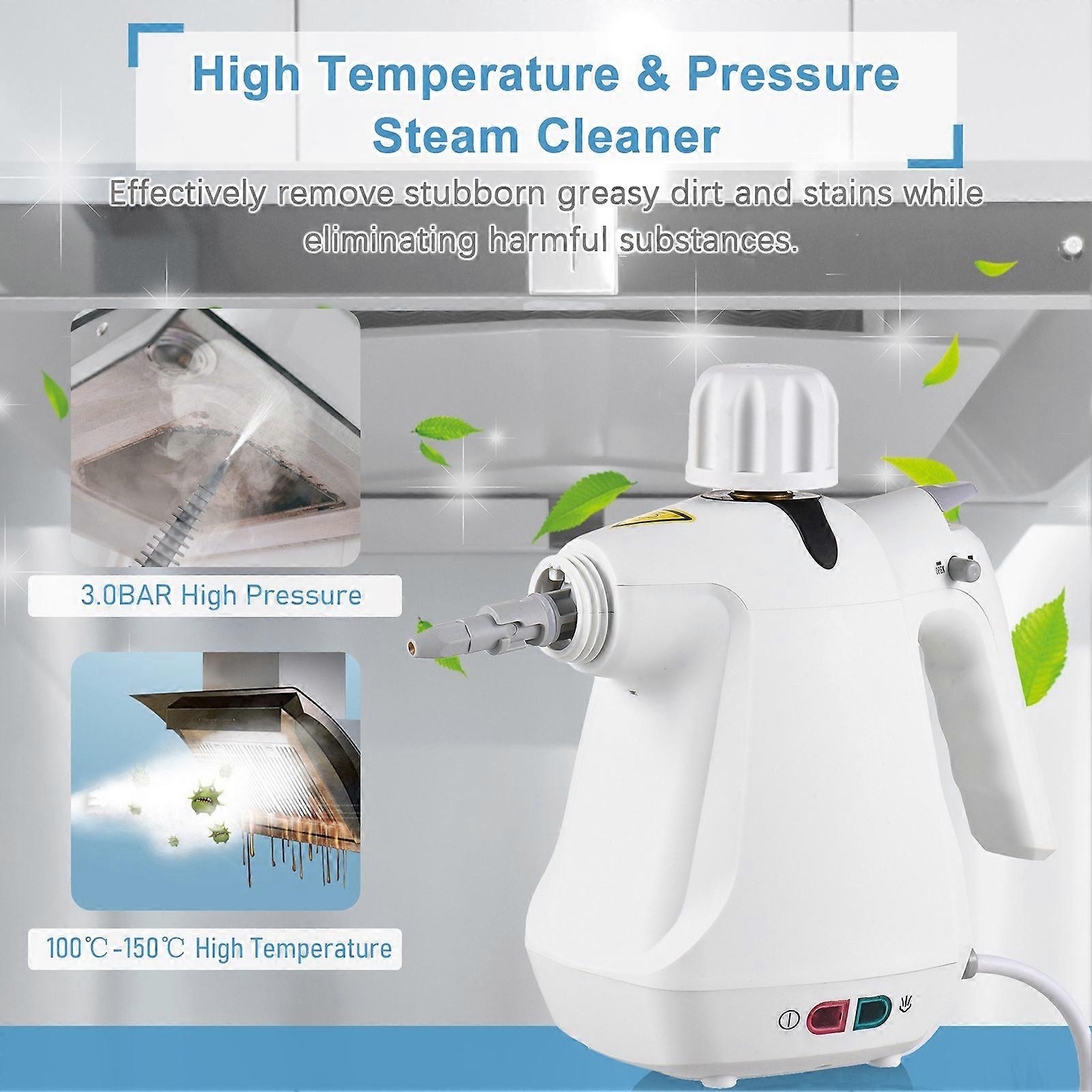 Steam Cleaner with Water Tank 1000W High Power Chemical-Free Plug-Play ...