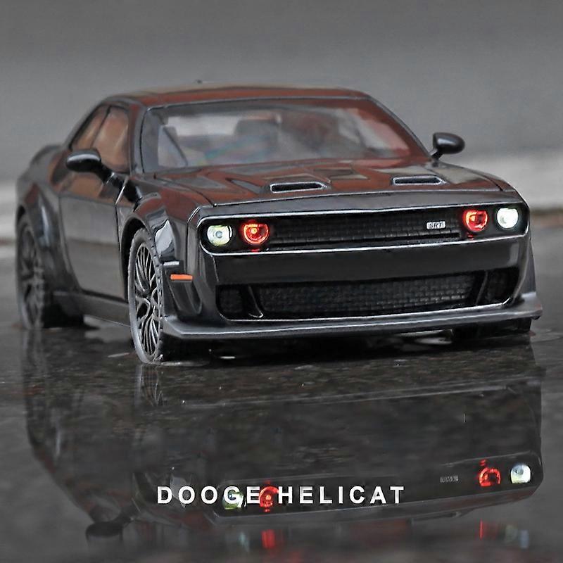 1:32 Dodge Challenger Hellcat Redeye Alloy Muscle Car Model Sound and ...