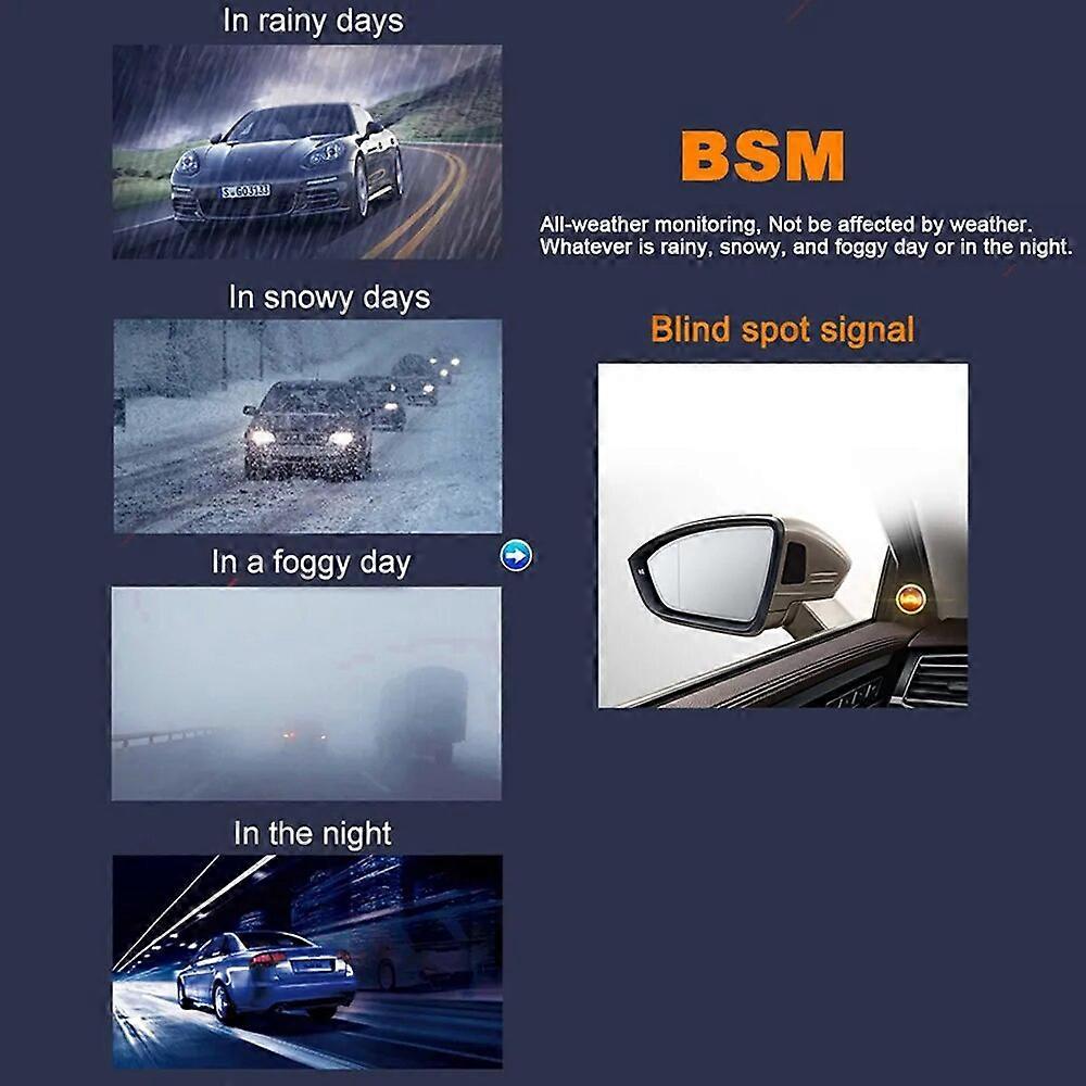 SMARTOUR BSM BSA 24Ghz Millimeter Wave-Radar Blind Spot Monitor Driving ...