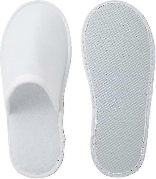 30 Pairs Disposable House Slippers for Guests, Bulk Pack for Hotel, Spa ...