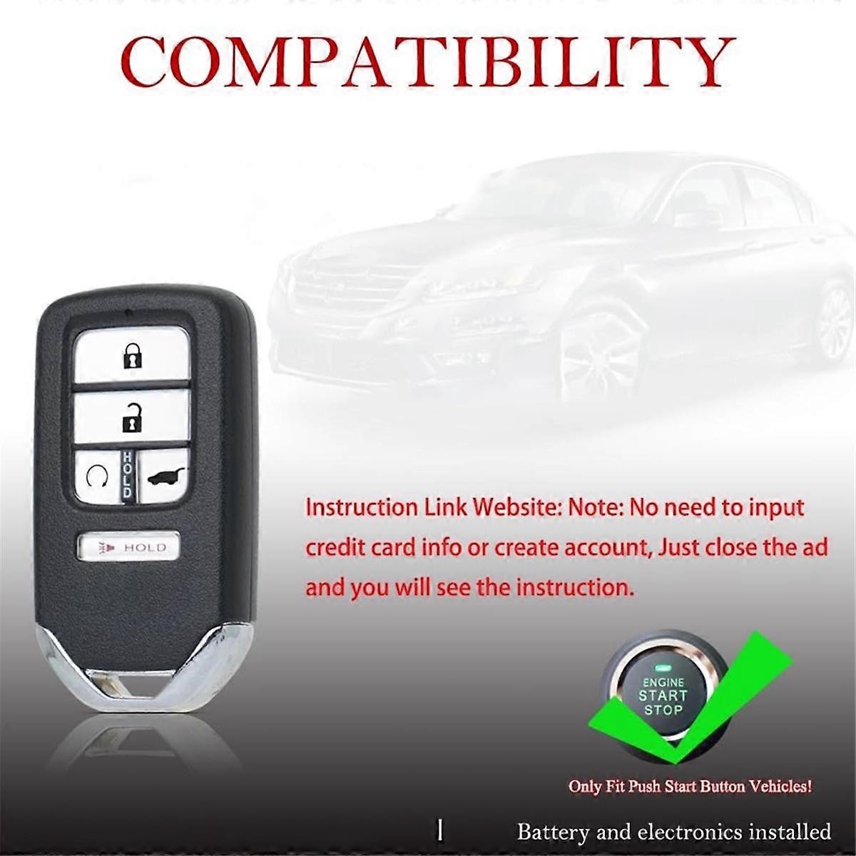 Car Key Fob Keyless Entry Remote Control KR5V2X for Honda Civic CRV ...