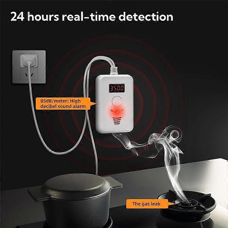 Gas Leak Detector Natural Gas Detector and Plug in Carbon Monoxide ...