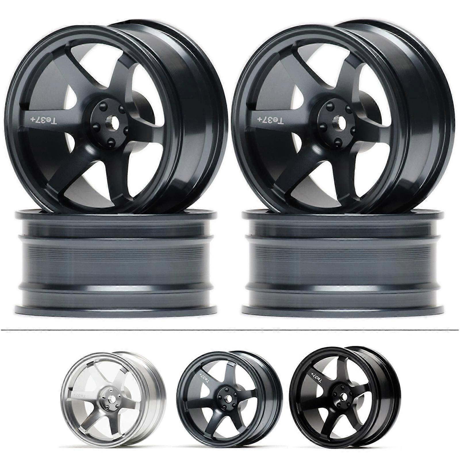 4pcs Aluminum Wheel Rim Fit 1/10 RC On-road Drift Car Sakura HPI Tamiya ...