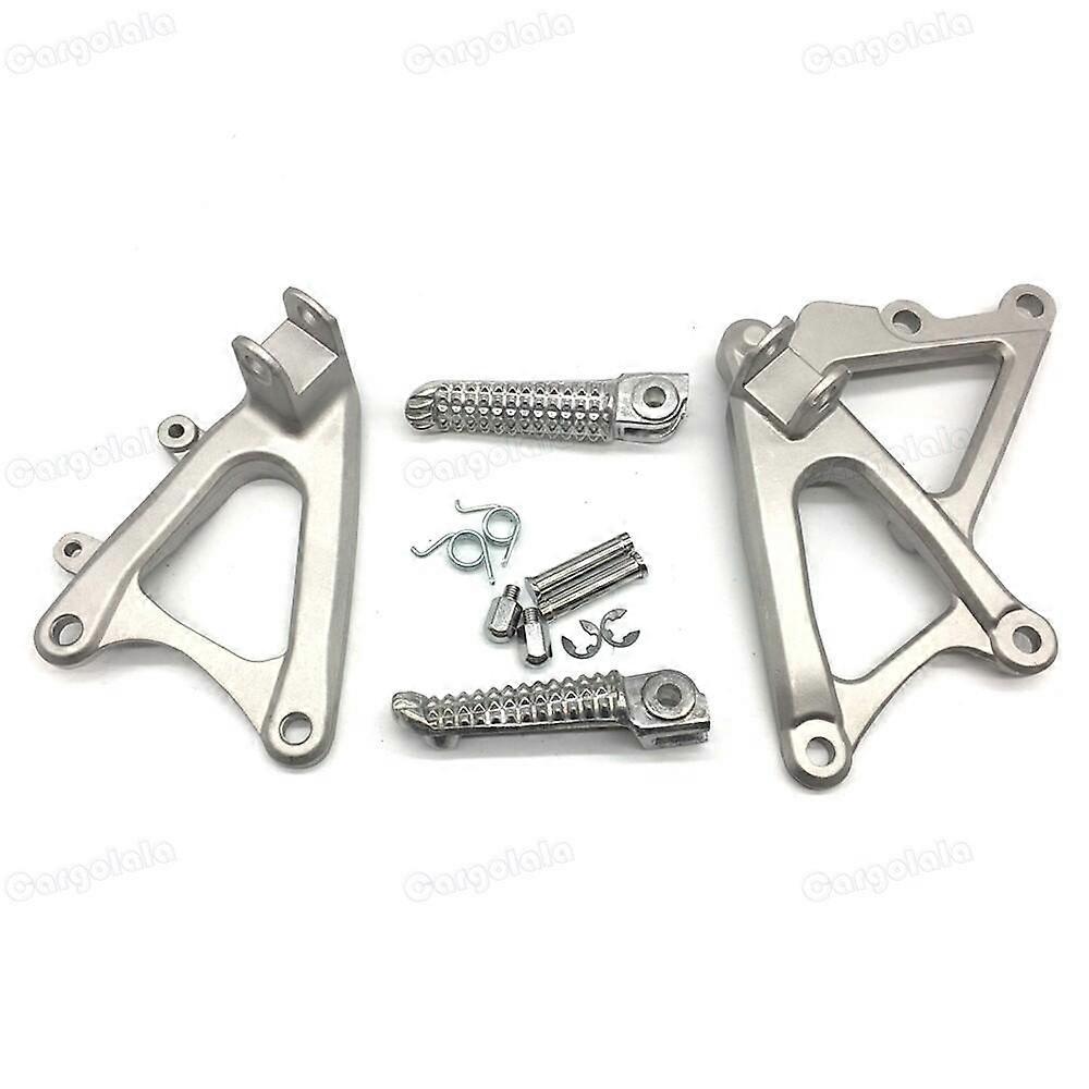 Brand new Silver Motorcycle Front Foot Pegs Bracket For Yamaha YZF-R1 ...