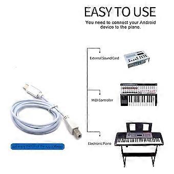 USB Type B Midi Cable To Type C Connector, Adapter Cable, Piano Audio ...