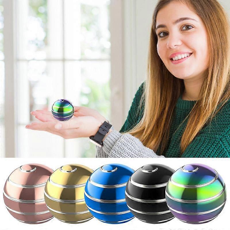 Kinetic Spinner Toys Illusion Metal Ball Fingertip Gyroscope Spinning ...