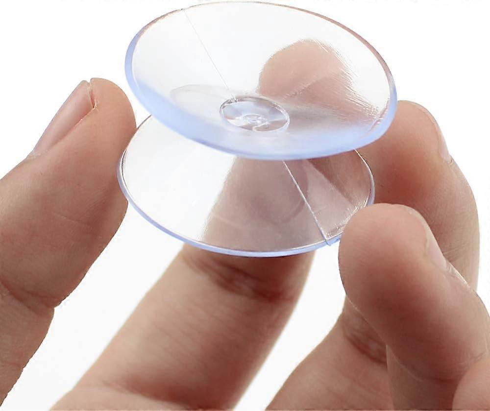 20pcs Double Sided Clear Plastic Suction Cups for Table Top Window ...