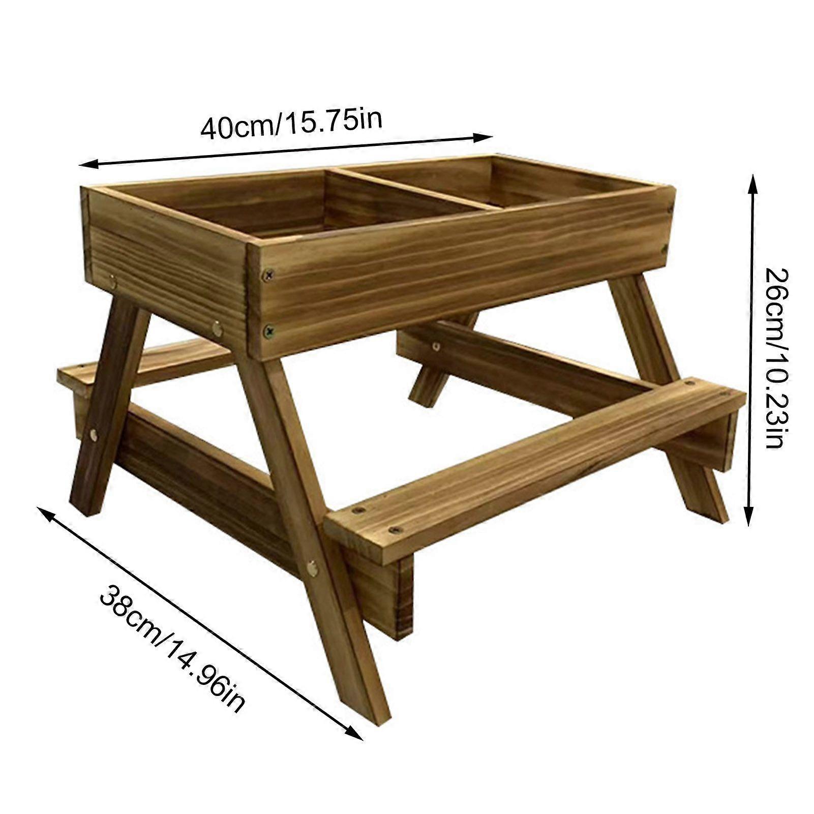 Wooden Chicken Feeder No Waste Chicken Picnic Table Handmade Duck And ...