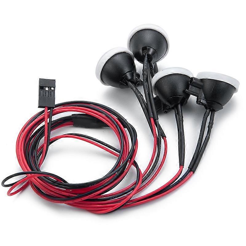 4Pcs LED Lights Kit Headlights Spotlight for Axial SCX10 Wraith RR10 ...