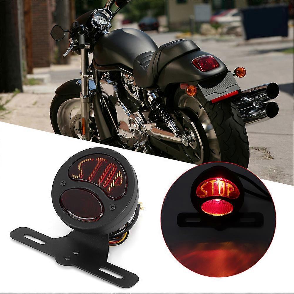 12V Universal Motorcycle Rear Tail Stop Light Brake Signal Lamp ...
