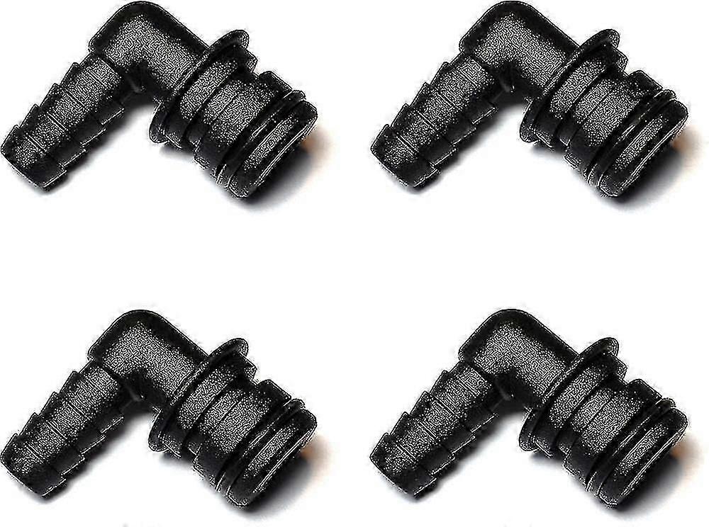Surgeflo / Flojet 20381-024 Quad Port Fittings - 3/8" Hose Barb - 90 ...